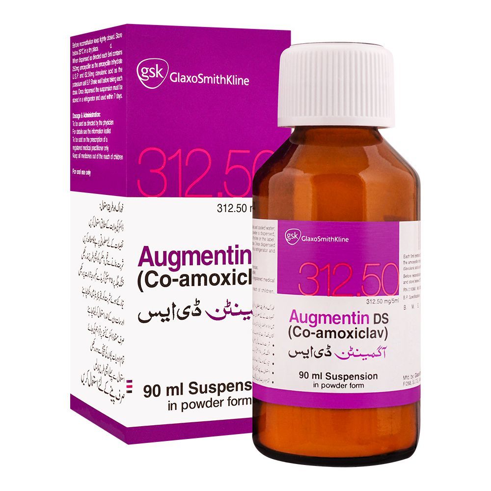 Augmentin Ds 90ml Suspension 312.50mg/5ml – MARHAM.PK