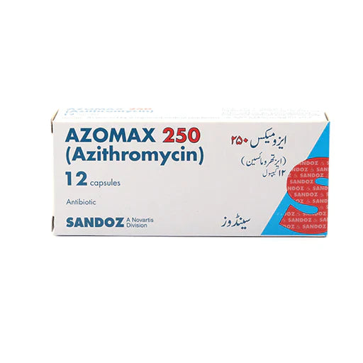 Azomax 250 Capsules 250mg | Buy Online via Marham Shop