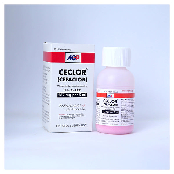 Ceclor 90ml Suspension 187mg/5ml | Buy Online via Marham Shop