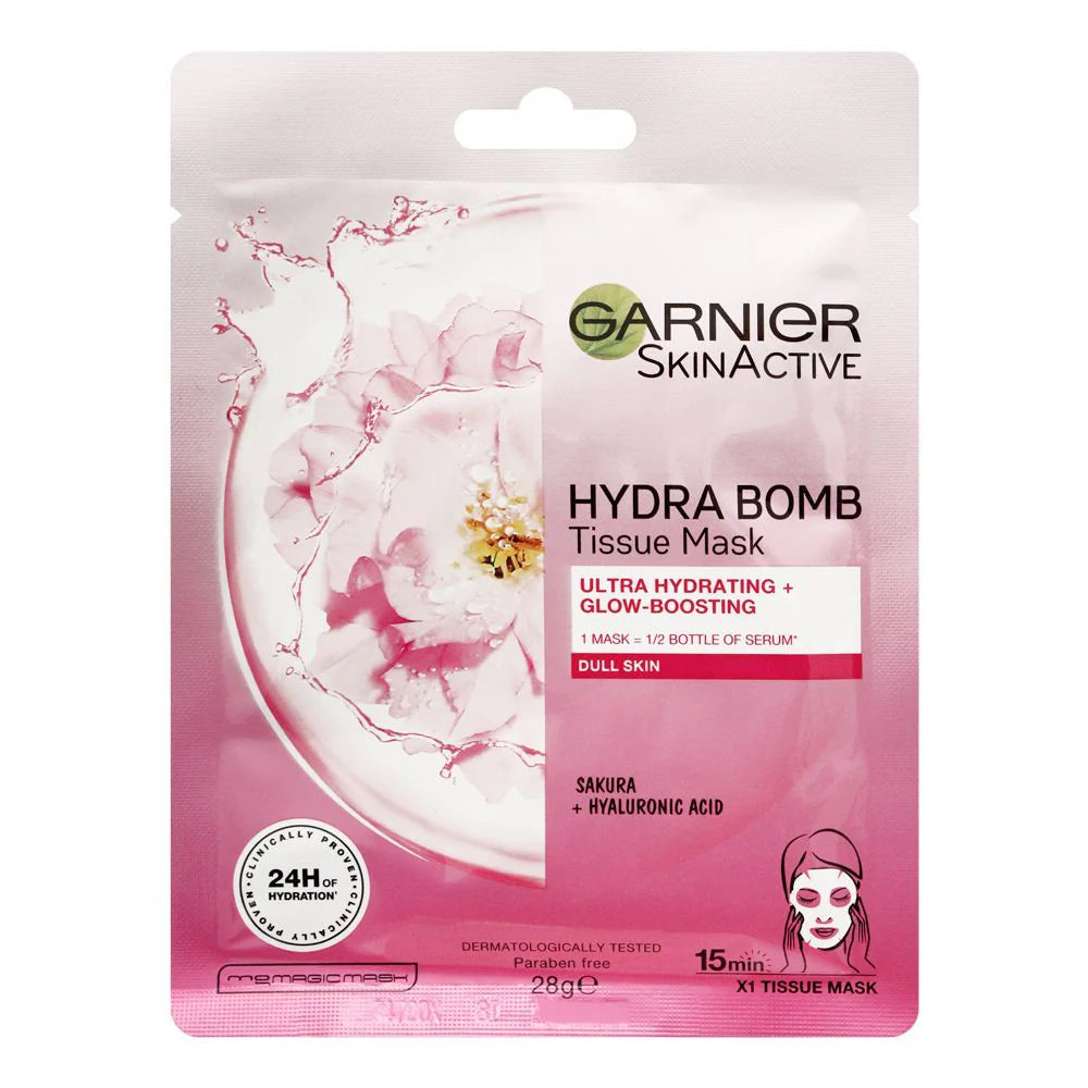 Garnier Skin Active Hydra Bomb Ultra Hydrating Glow Boosting Face Mask ...