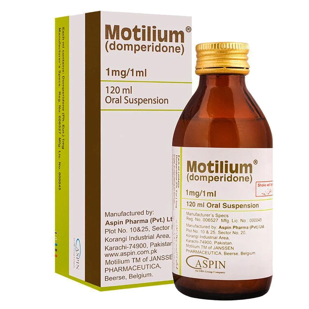 Motilium 120ml Suspension 5mg/5ml – MARHAM.PK