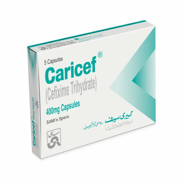 Caricef Capsules 400mg | Buy Online via Marham Shop
