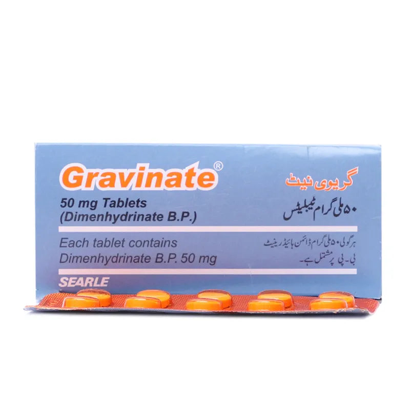 Gravinate Tablets 50mg | Buy Online via Marham Shop