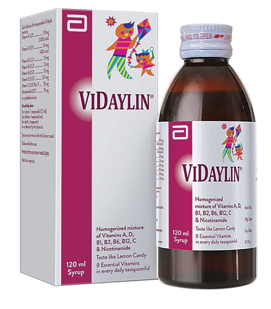 Vidaylin Syrup 120ml | Buy Online via Marham Shop